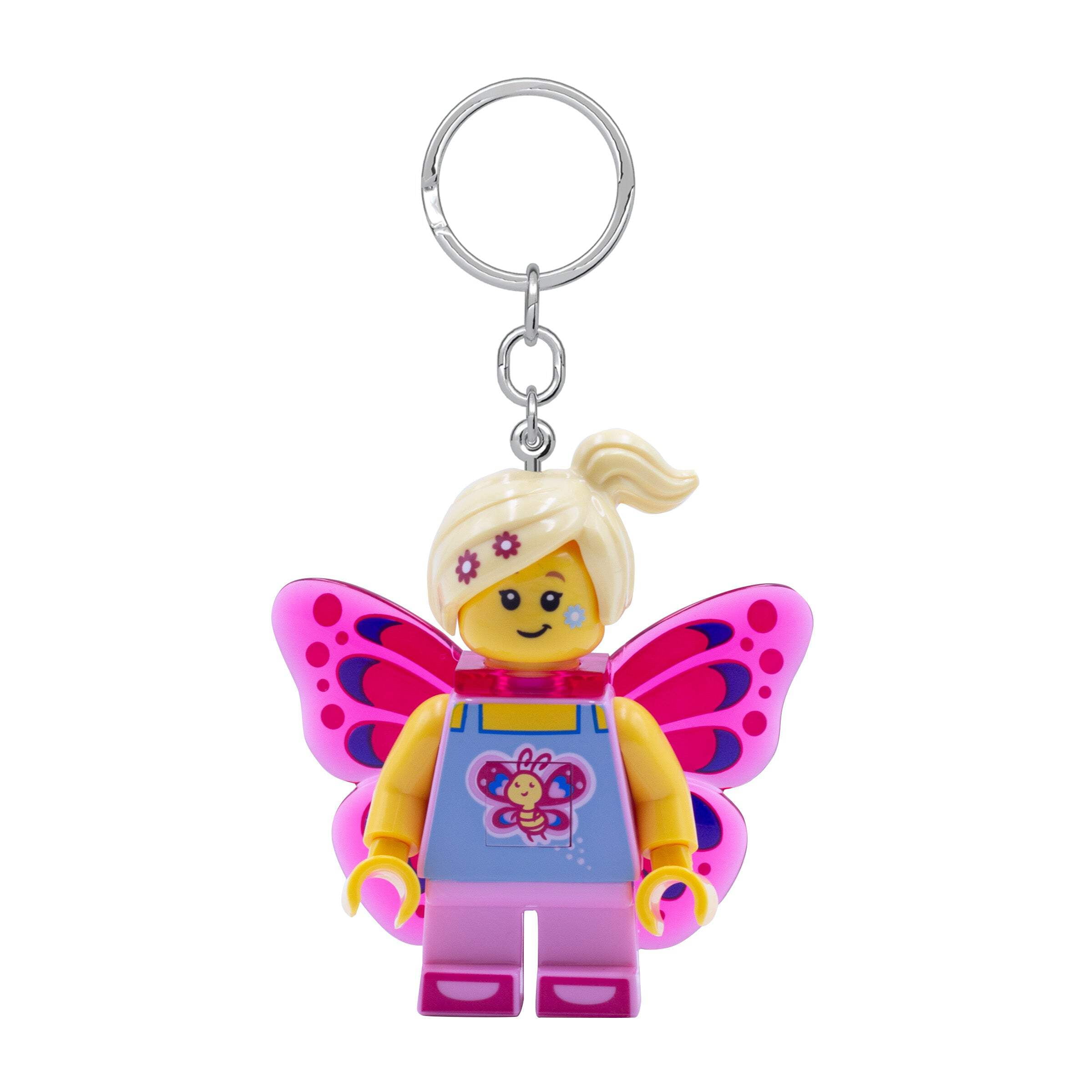 LEGO Iconic Keychain Light - Butterfly Girl - 2 Inch Tall Figure ...