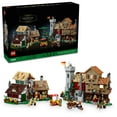 LEGO Icons Medieval Town Square Building Set for Adults - Office or ...