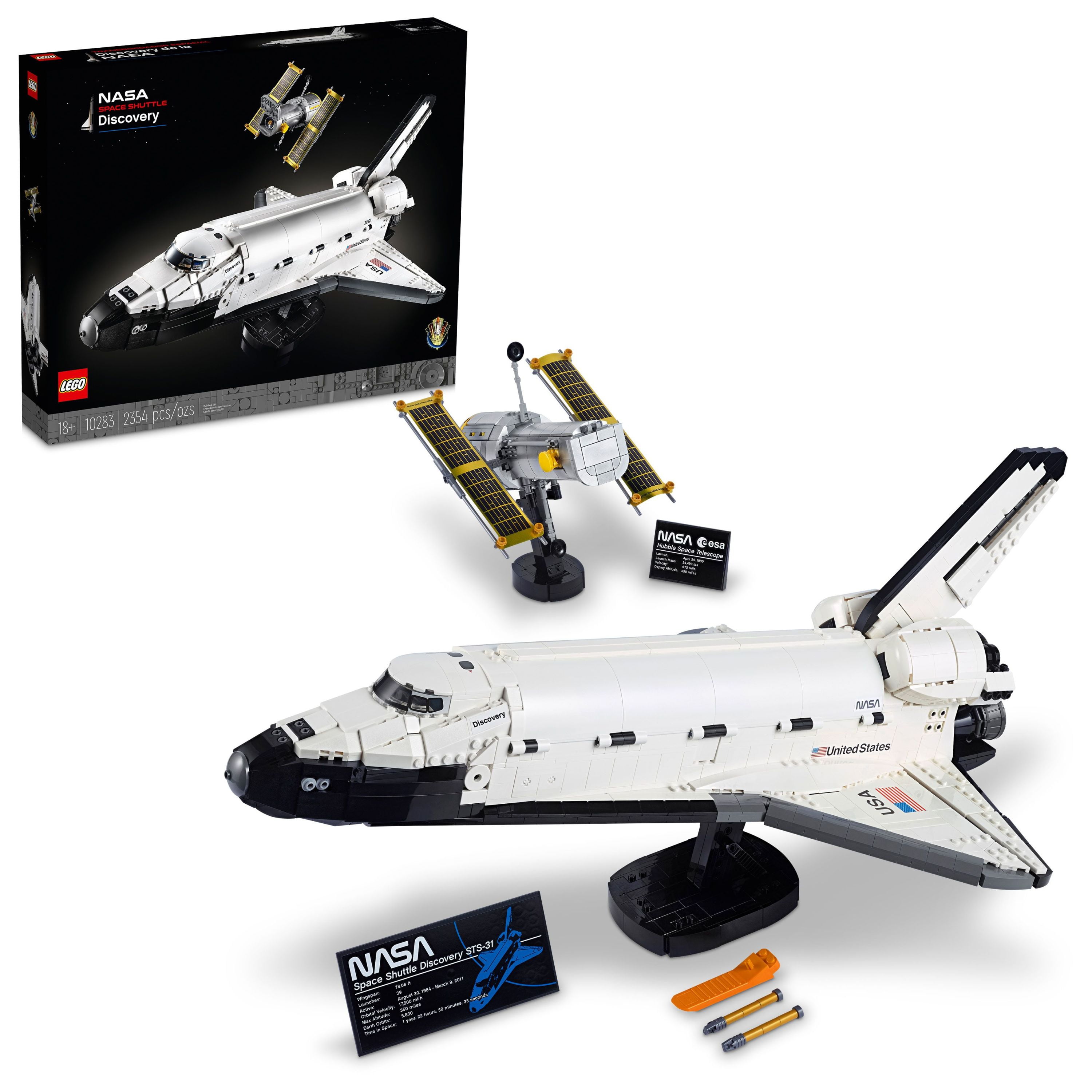LEGO Icons NASA Space Shuttle Discovery 10283 Model Building Kit for ...