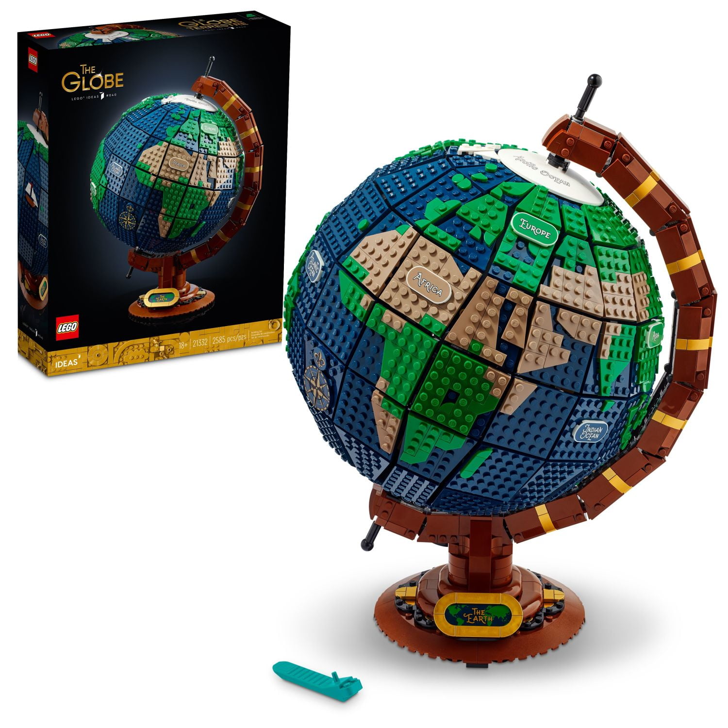 LEGO Ideas The Globe Assembly Kit, Display Model (2,585 Pieces ...