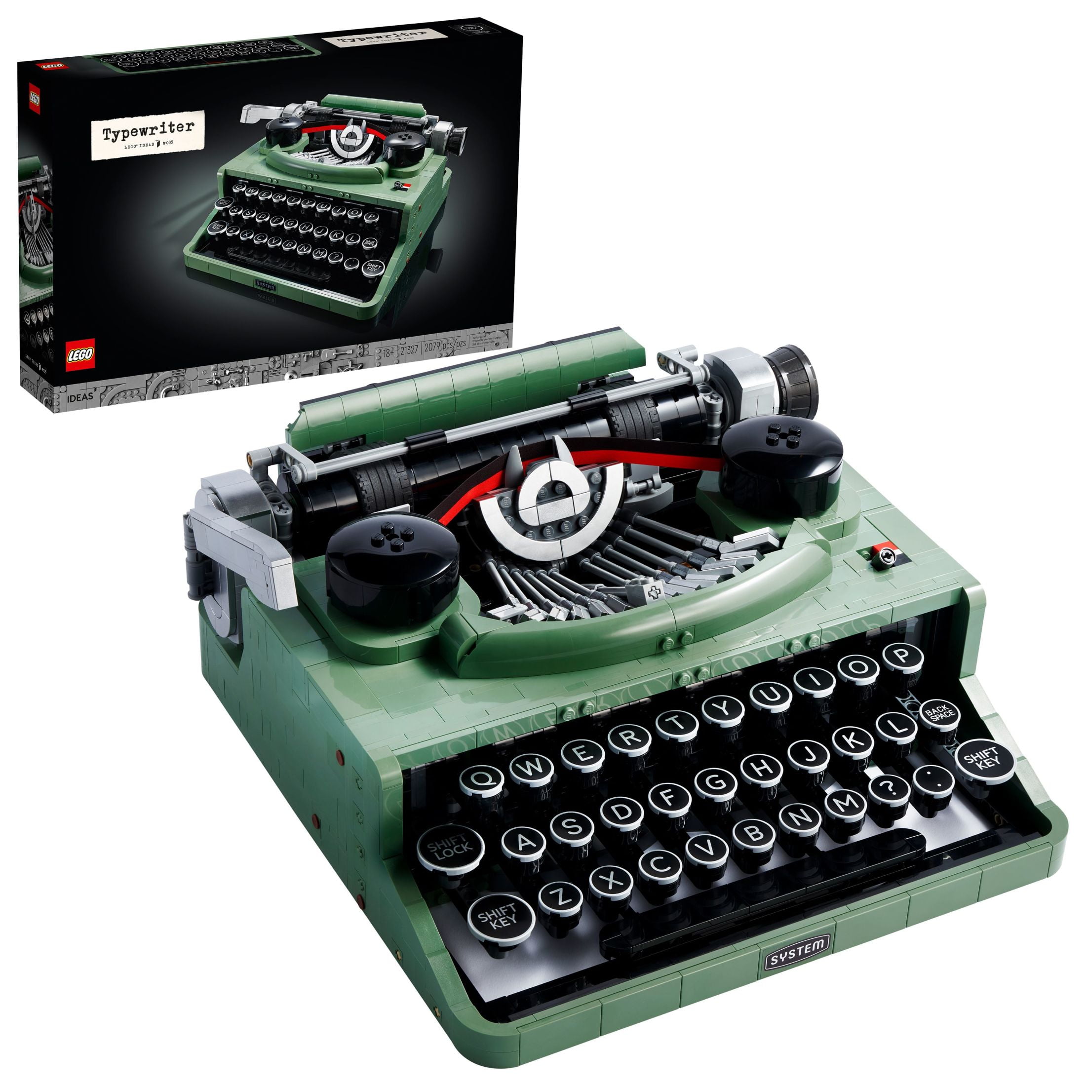 LEGO Ideas Typewriter 21327, Collectible Display Set, Retro Model ...