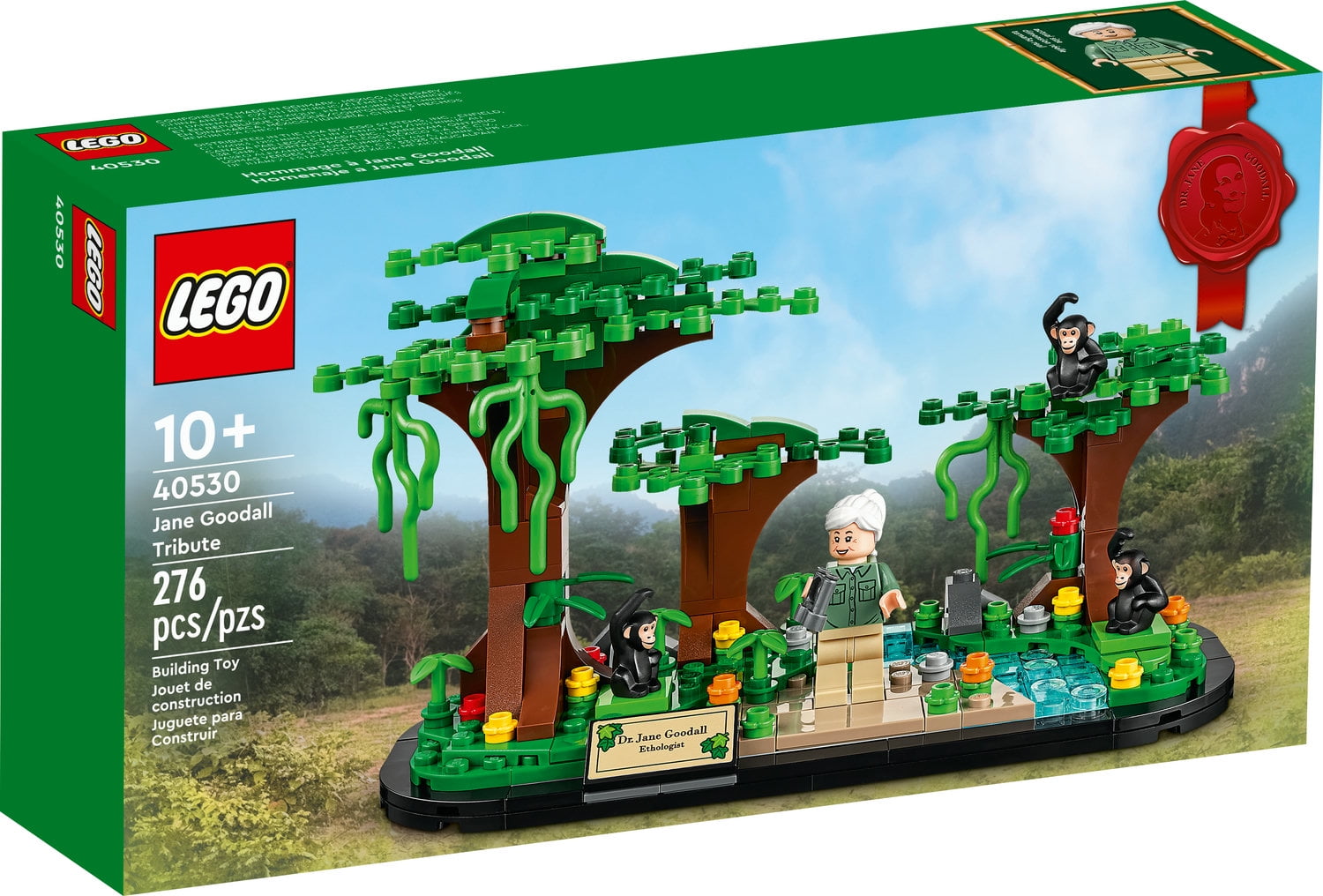 LEGO Jane Goodall Tribute 40530, 276 Piece Building Set for Adults ...