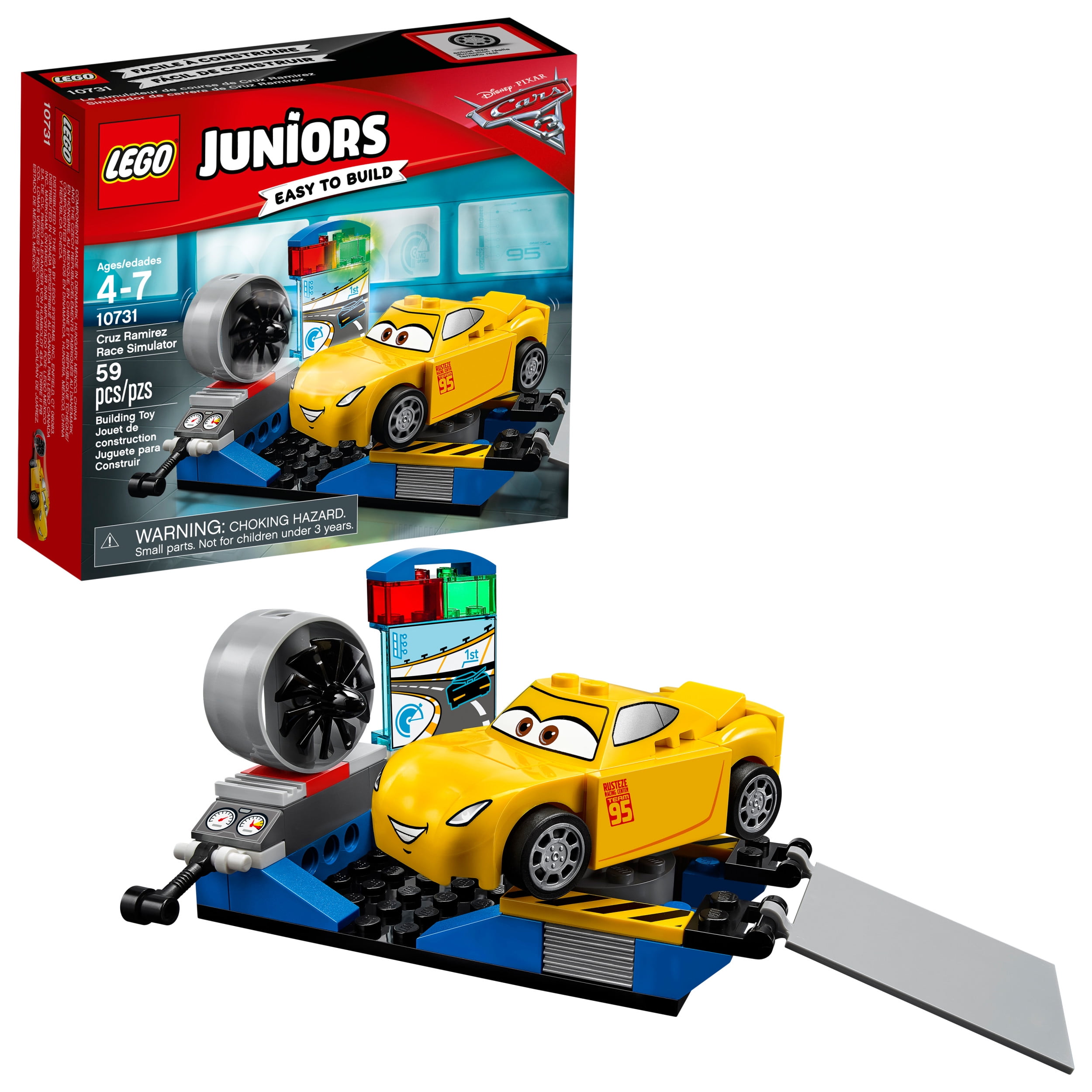 LEGO Juniors Cruz Ramirez Race Simulator 10731 Building Set (59 Pieces ...