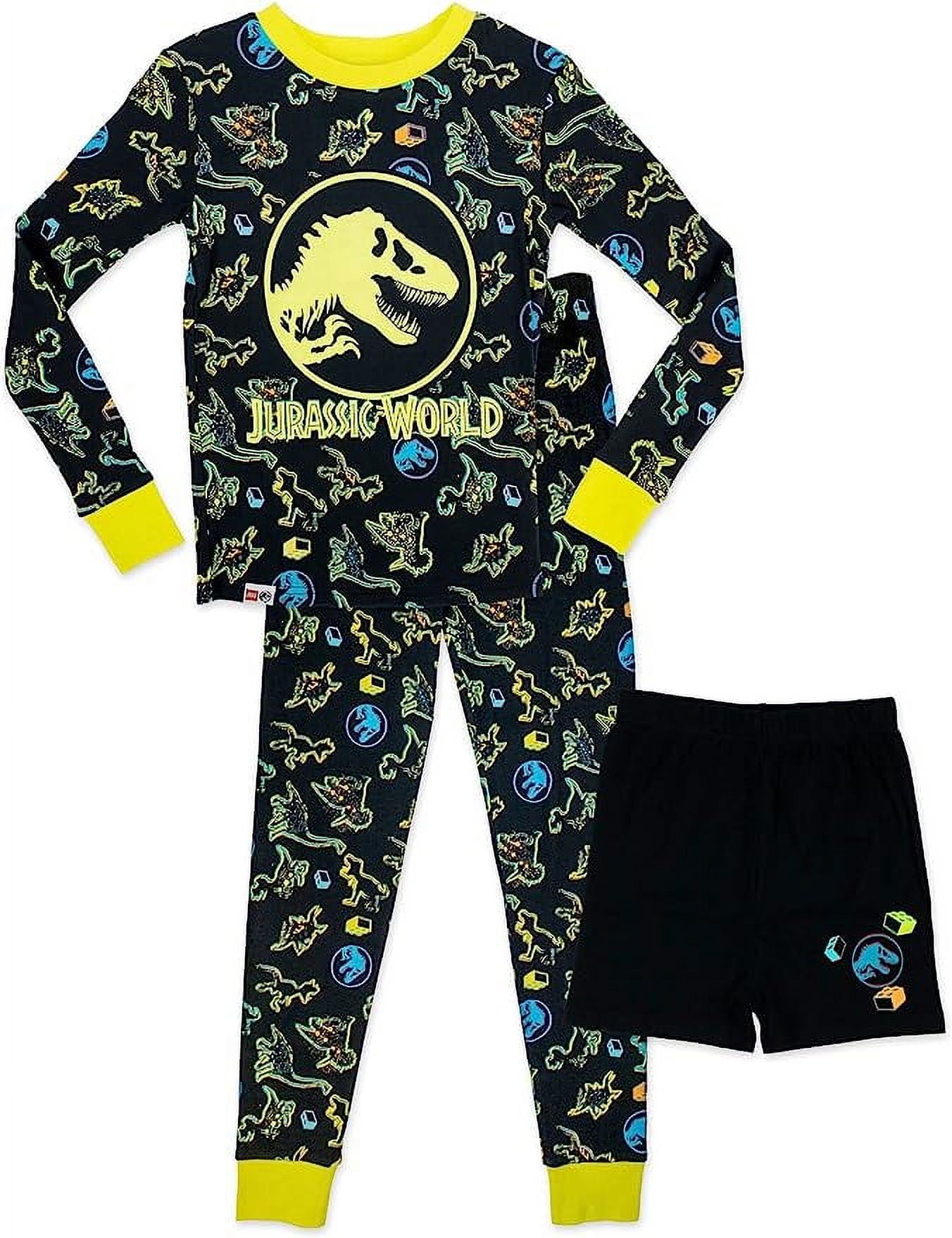 LEGO Jurassic World Boys 3 Piece Cotton Pajamas - Walmart.com