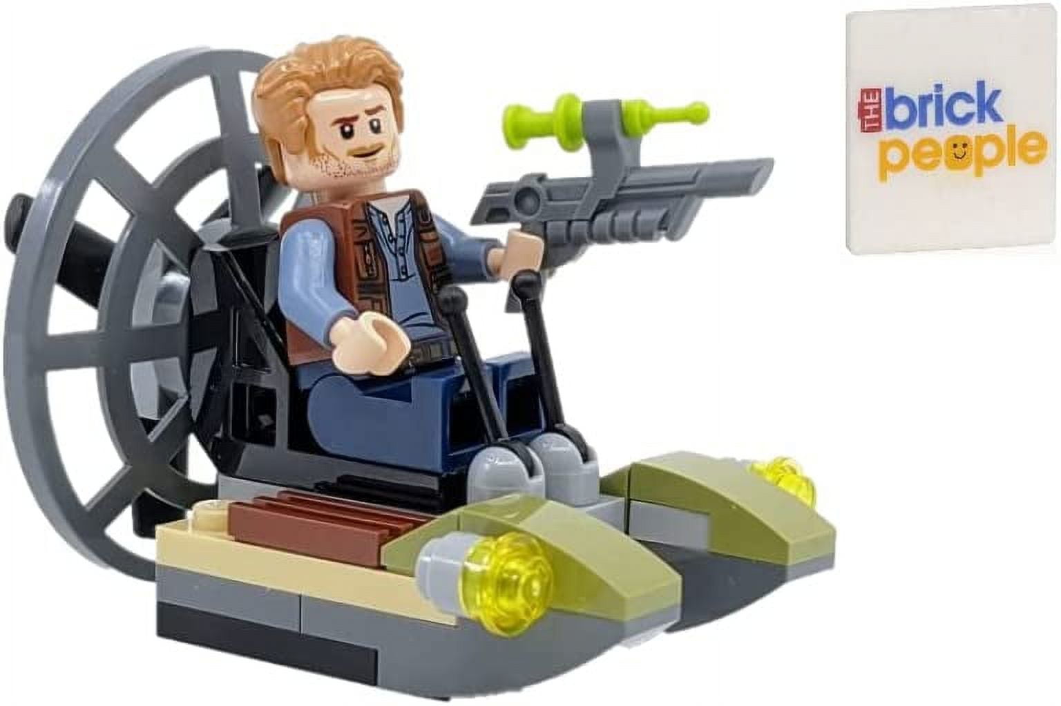 LEGO Jurassic World Kit: Owen with New Airboat and Tranquilizer Gun ...
