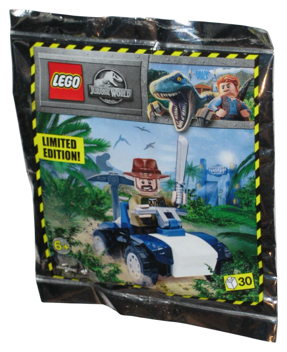 LEGO Jurassic World Sinjin Prescott Bagged MiniFigure with Buggy 122116 ...