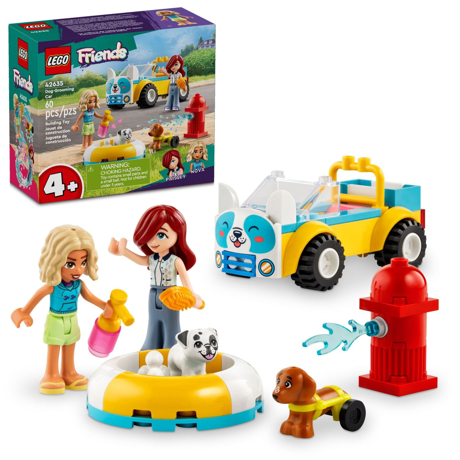 LEGO Friends Dog Grooming Car Toy, Building Toy for Kids Who Love ...