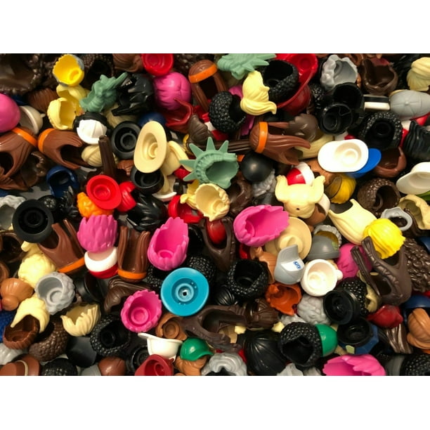 LEGO Rare Male and Female Minifigure Hair Wigs Interlocking Block ...