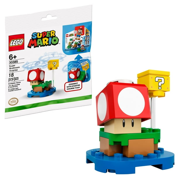 LEGO Leaf Super Mario Interlocking Block Building Set - Walmart ...