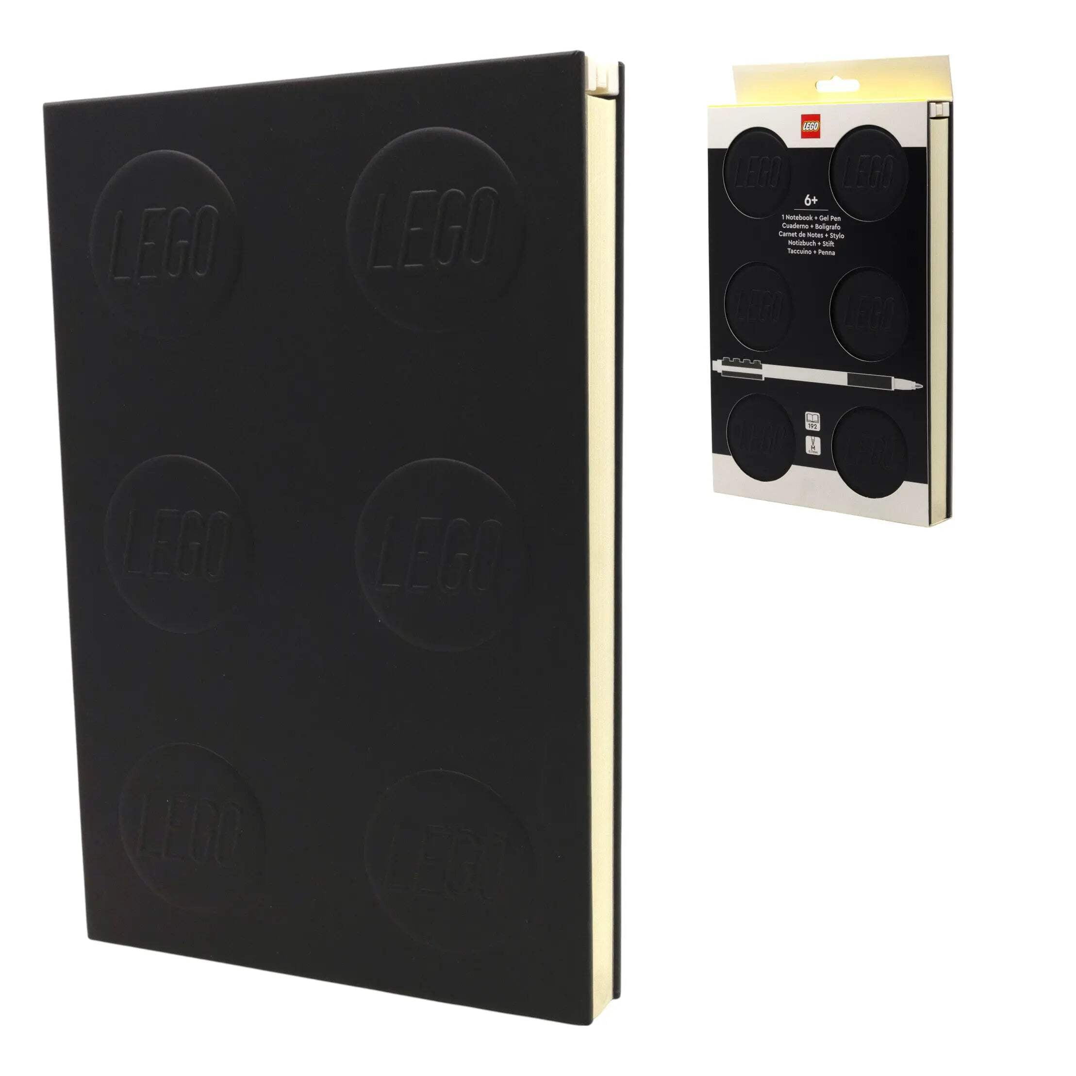 LEGO Locking Notebook with Gel Pen - 2x3 Black - Walmart.com