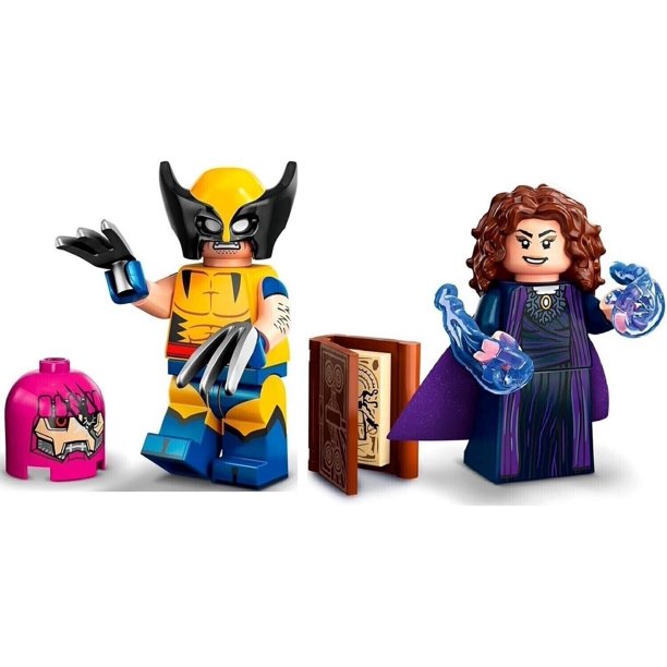 LEGO MARVEL SERIES 2 MINIFIGURE COMBO: WOLVERINE MINIFIGURE WITH AGATHA ...