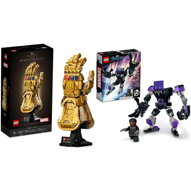 LEGO Marvel Infinity Gauntlet 76191 with Bonus LEGO Marvel Black ...