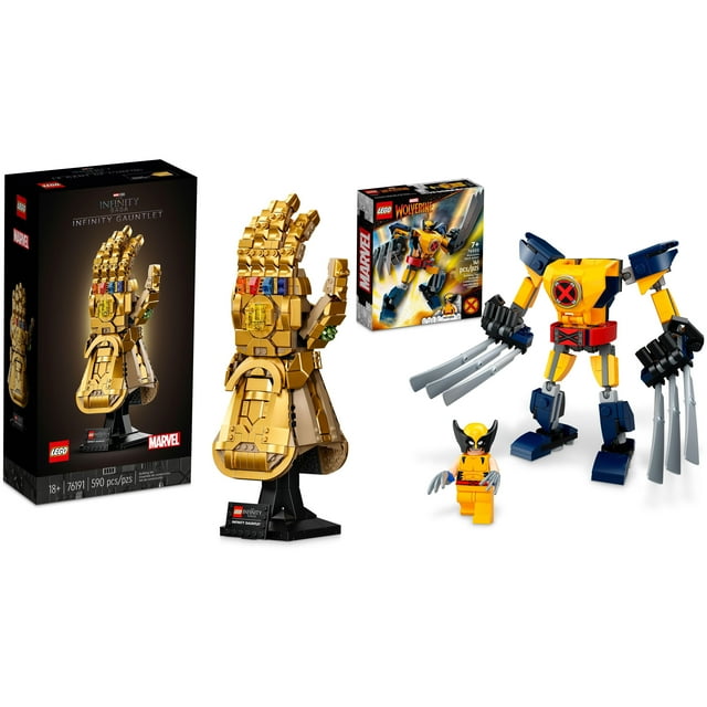 LEGO Marvel Infinity Gauntlet 76191 with Bonus LEGO Wolverine Mech ...