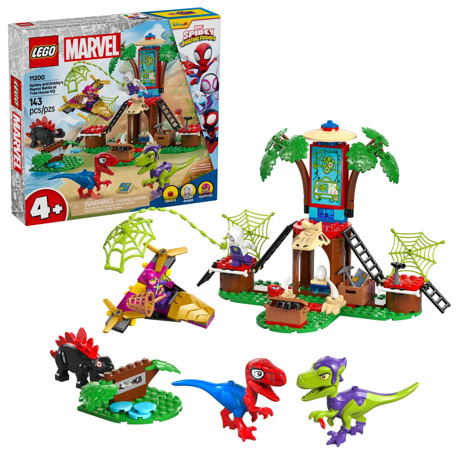 Free Shipping! LEGO Kids Dinosaur Building Toy Set with Spidey and ...