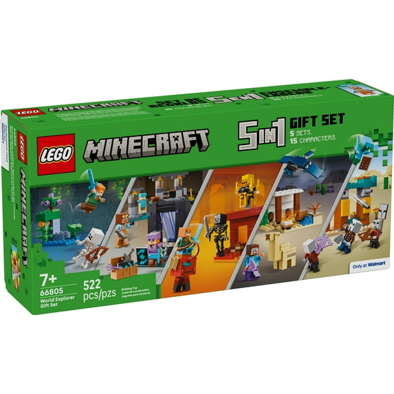 LEGO Minecraft Gift Set - 5 epic sets with 15 characters in 1 Box ...