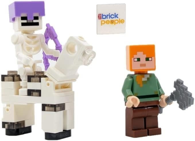 LEGO Minecraft Mini Set: Alex, Skeleton, Skeleton Horse - Walmart.com