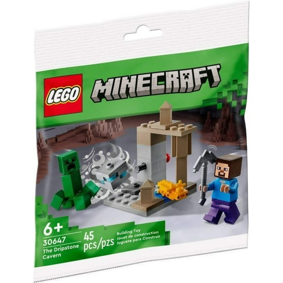 LEGO Minecraft Dripstone Cavern Set, Polybag, Includes Minecraft ...