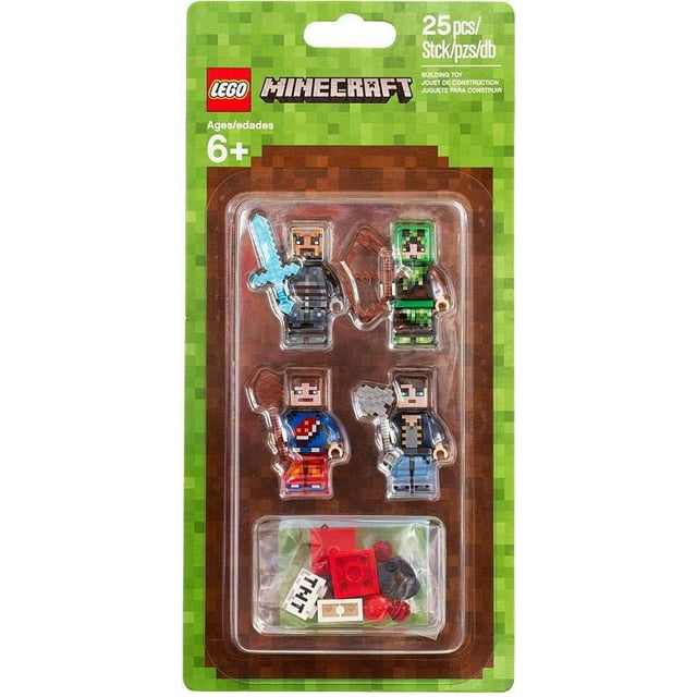 LEGO Minecraft Mini Figure Set for Indoor Playground Fun - Walmart ...