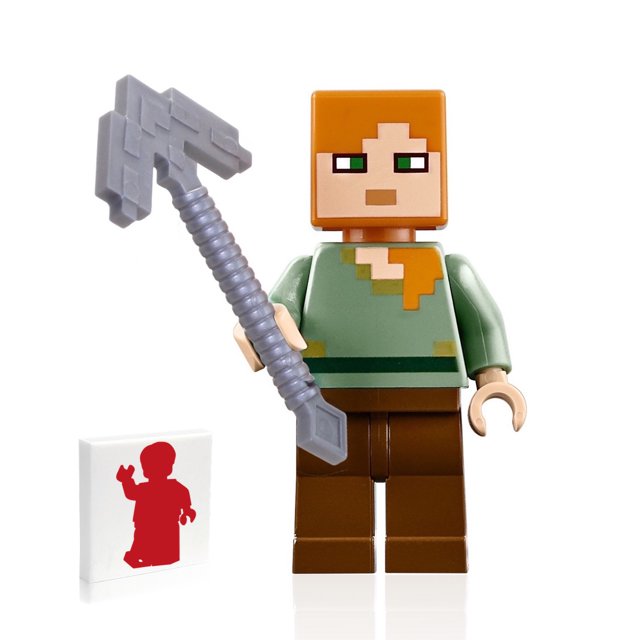 LEGO Minecraft Minifigure - Alex (with Iron Pickaxe) - Walmart.com