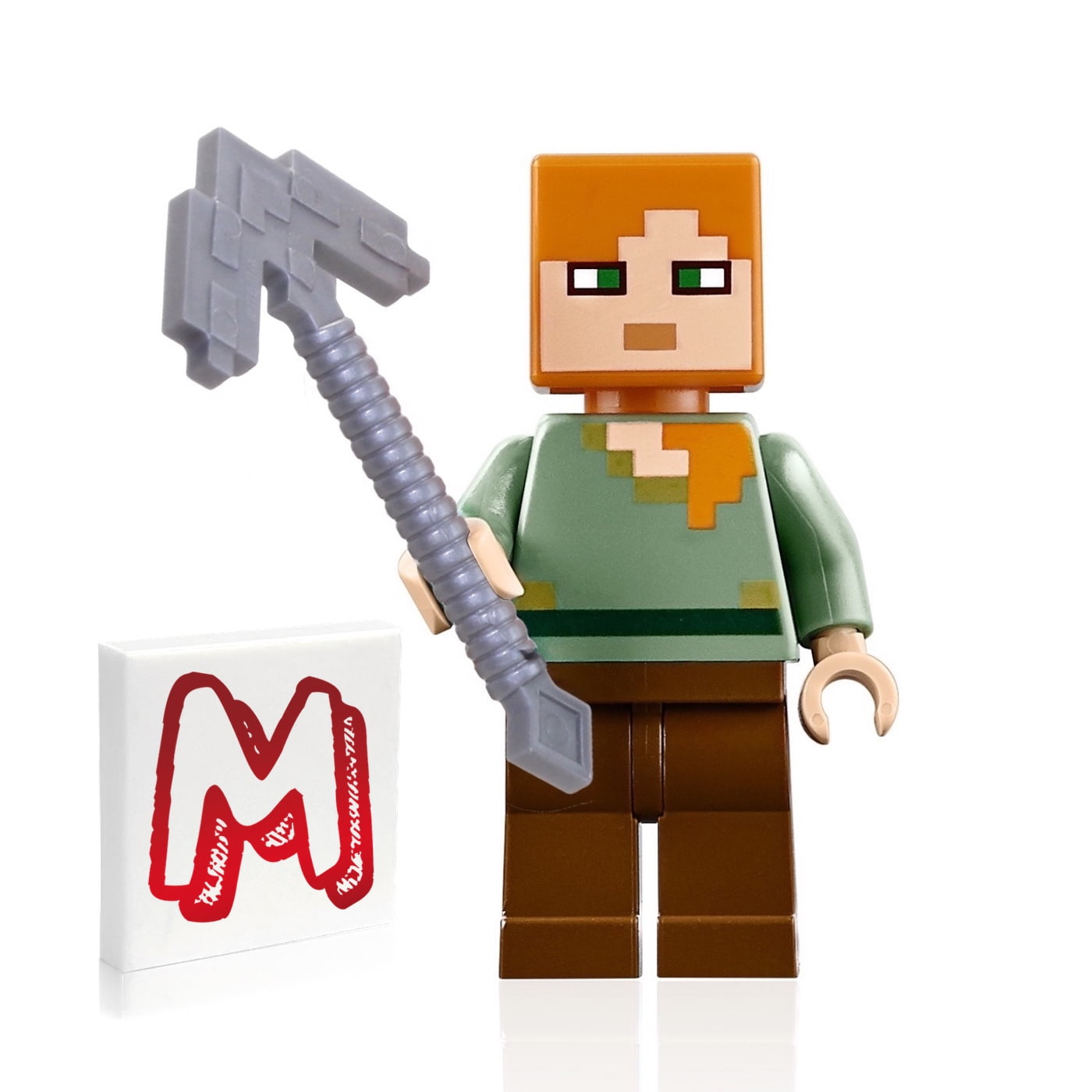 LEGO Minecraft Minifigure - Alex (with Iron Pickaxe) - Walmart.com