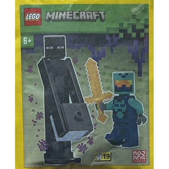 LEGO Minecraft Nether Hero and Enderman Minifigures - Walmart.com