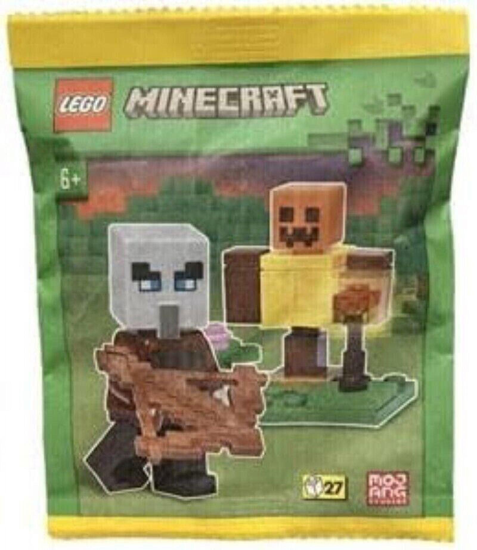 LEGO Minecraft: Pillager Minifigure with Training Dummy Building Kit ...