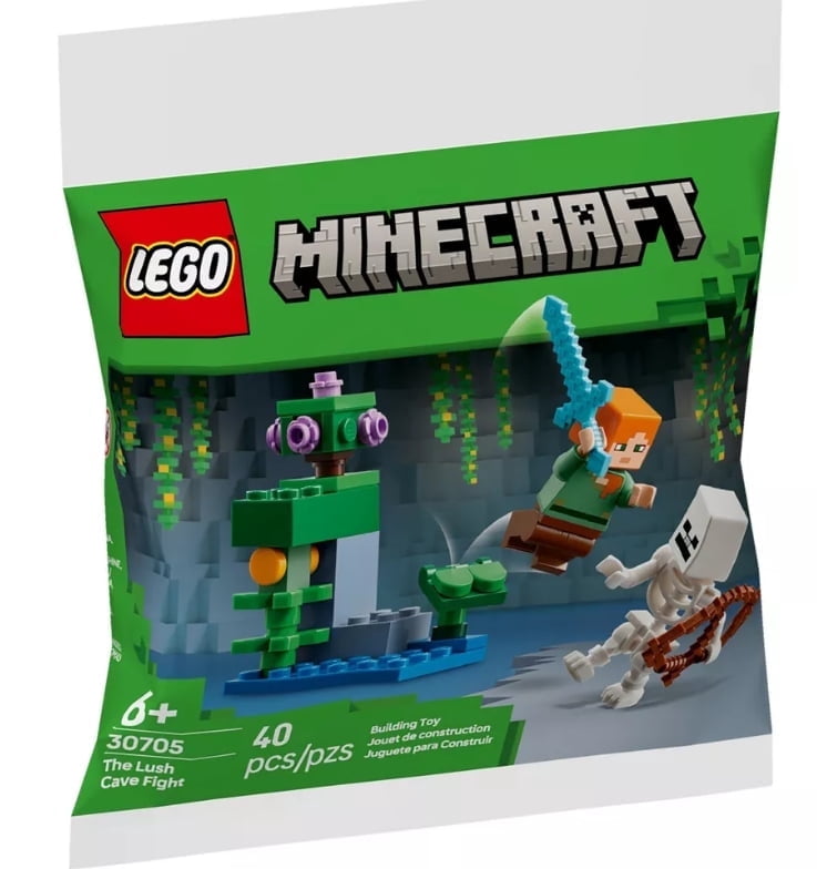 Minecraft The Lush Cave Fight Building Toy 30705 - Walmart.com