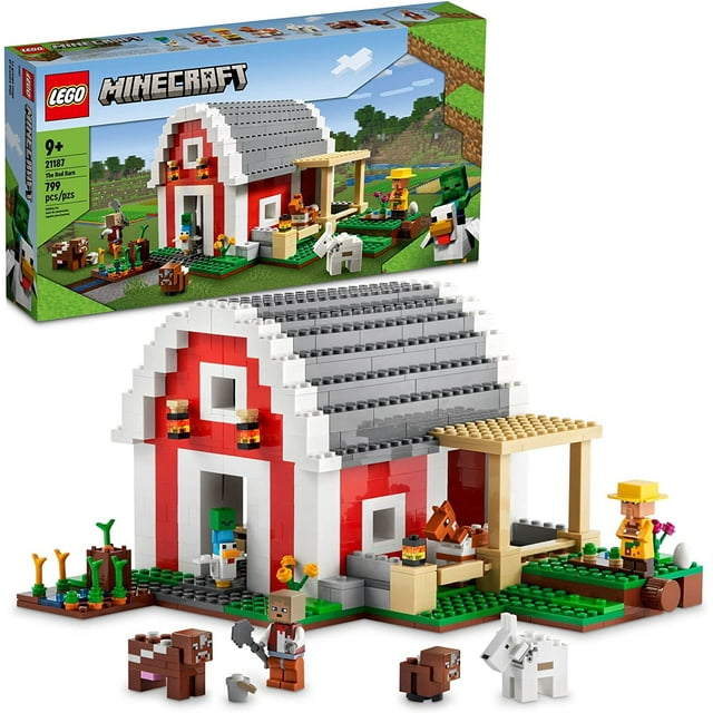 Free Shipping! LEGO Minecraft The Red Barn 21187 Building Toy Set for ...