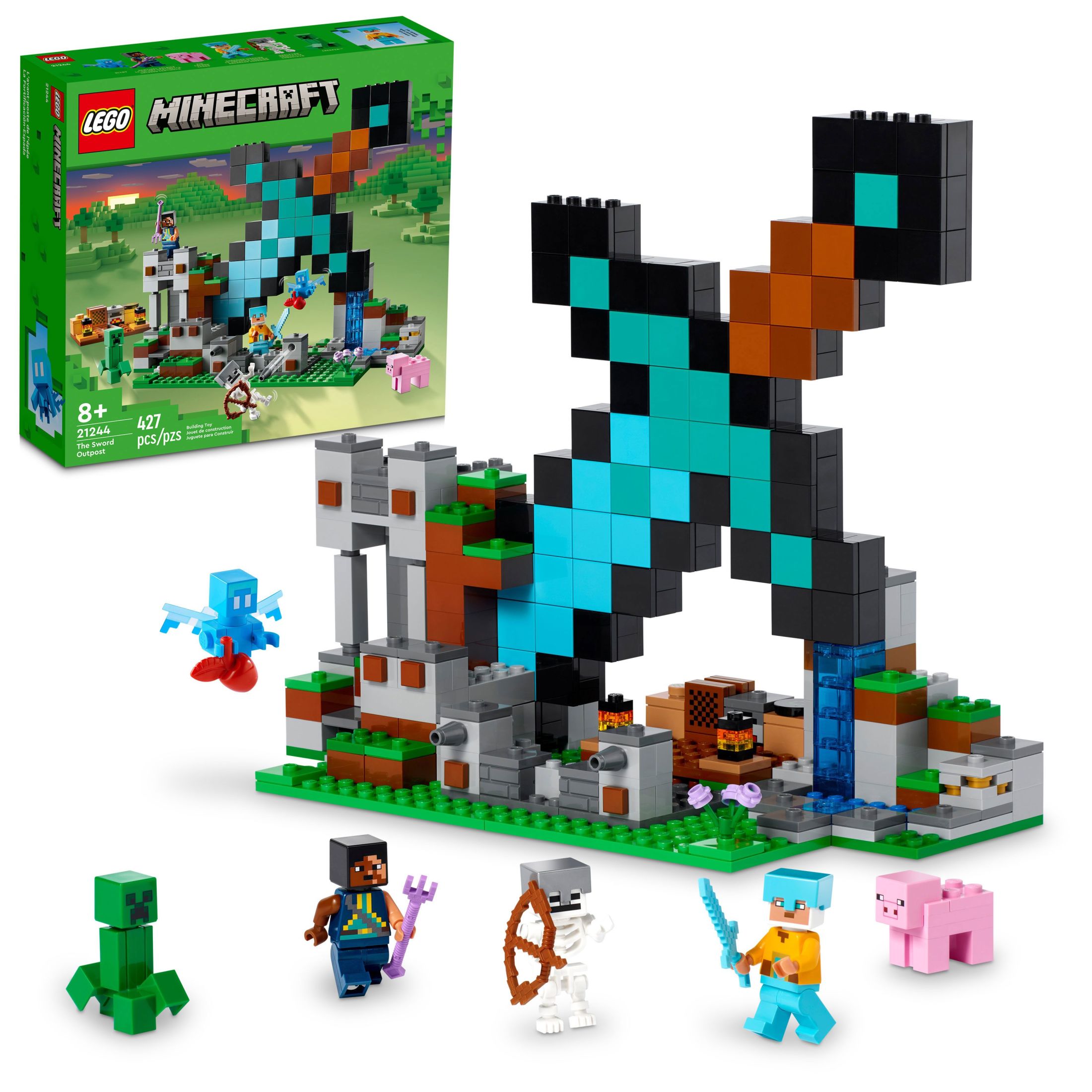 LEGO Minecraft The Creeper Mine 21155 Building Kit (834 Pieces ...