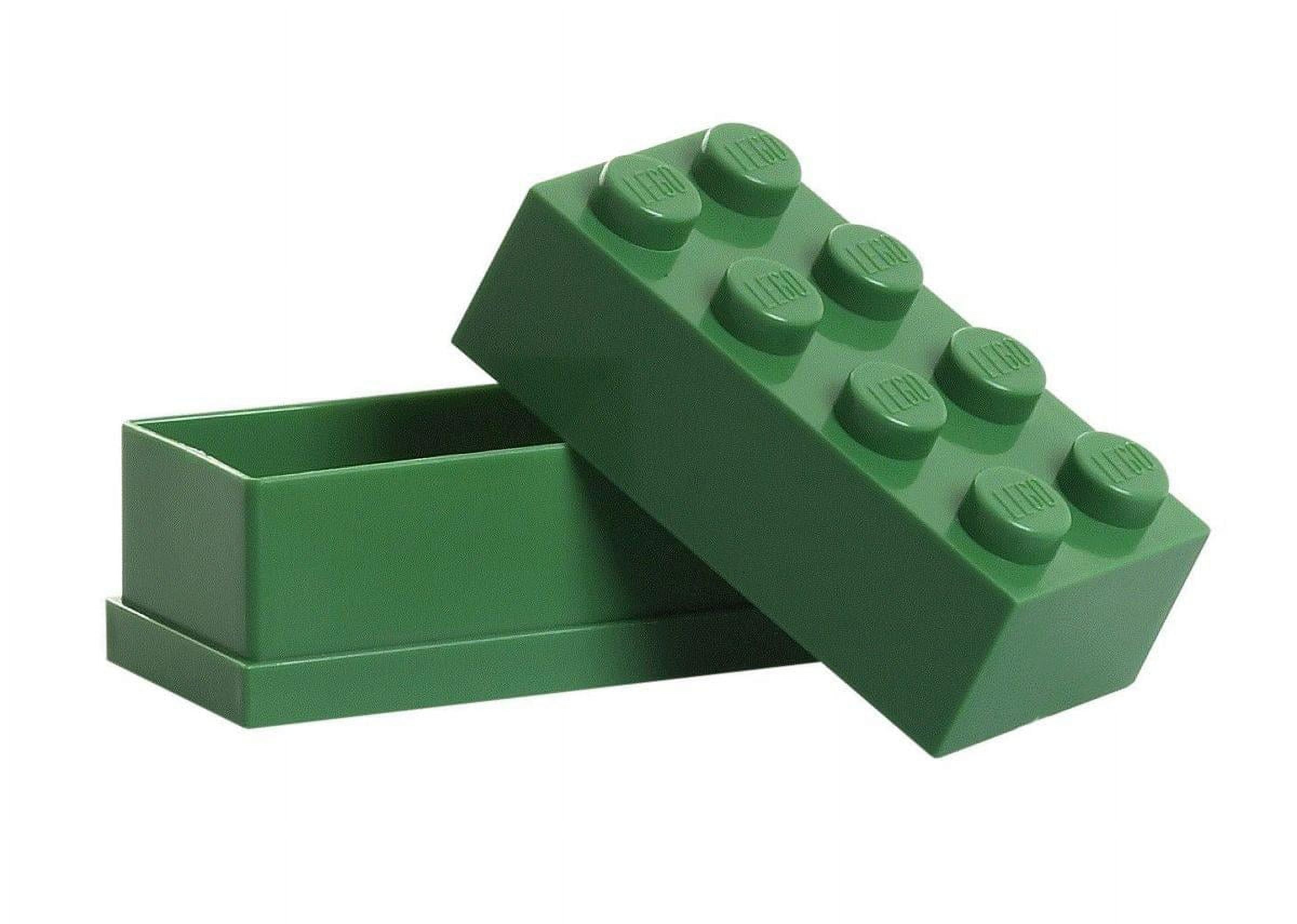 Room Copenhagen 40120634 Lego Mini Box, Brick 8, Dark Green - Walmart.com