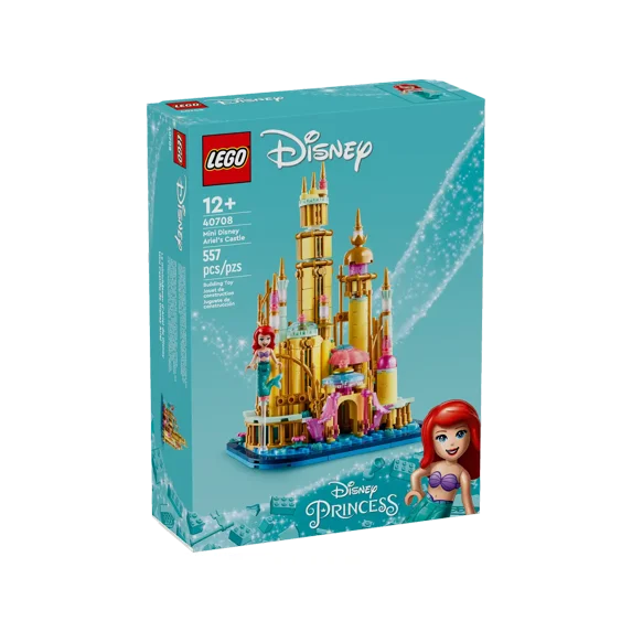 LEGO Mini Disney Princess Ariel's Enchanted Underwater Palace Set 40708 ...