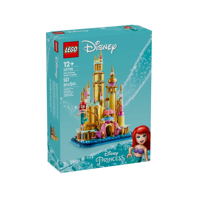 LEGO Mini Disney Princess Ariel's Enchanted Underwater Palace Set 40708 ...