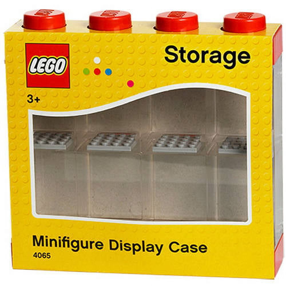 LEGO Minifigure Display Case 8, Bright Red - Walmart.com