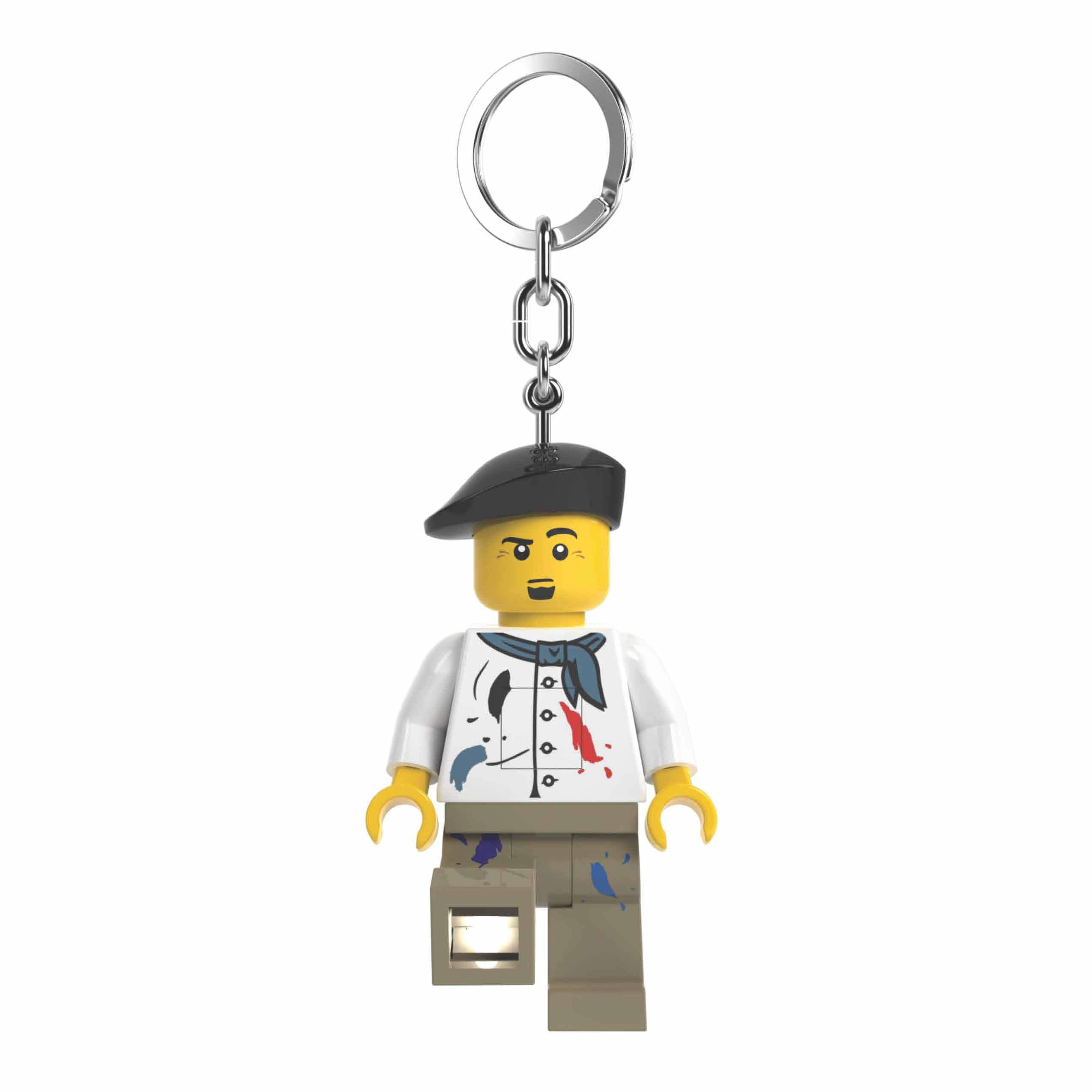 LEGO Minifigures Keychain Light - Artist - 3 Inch Tall Figure (KE216H ...