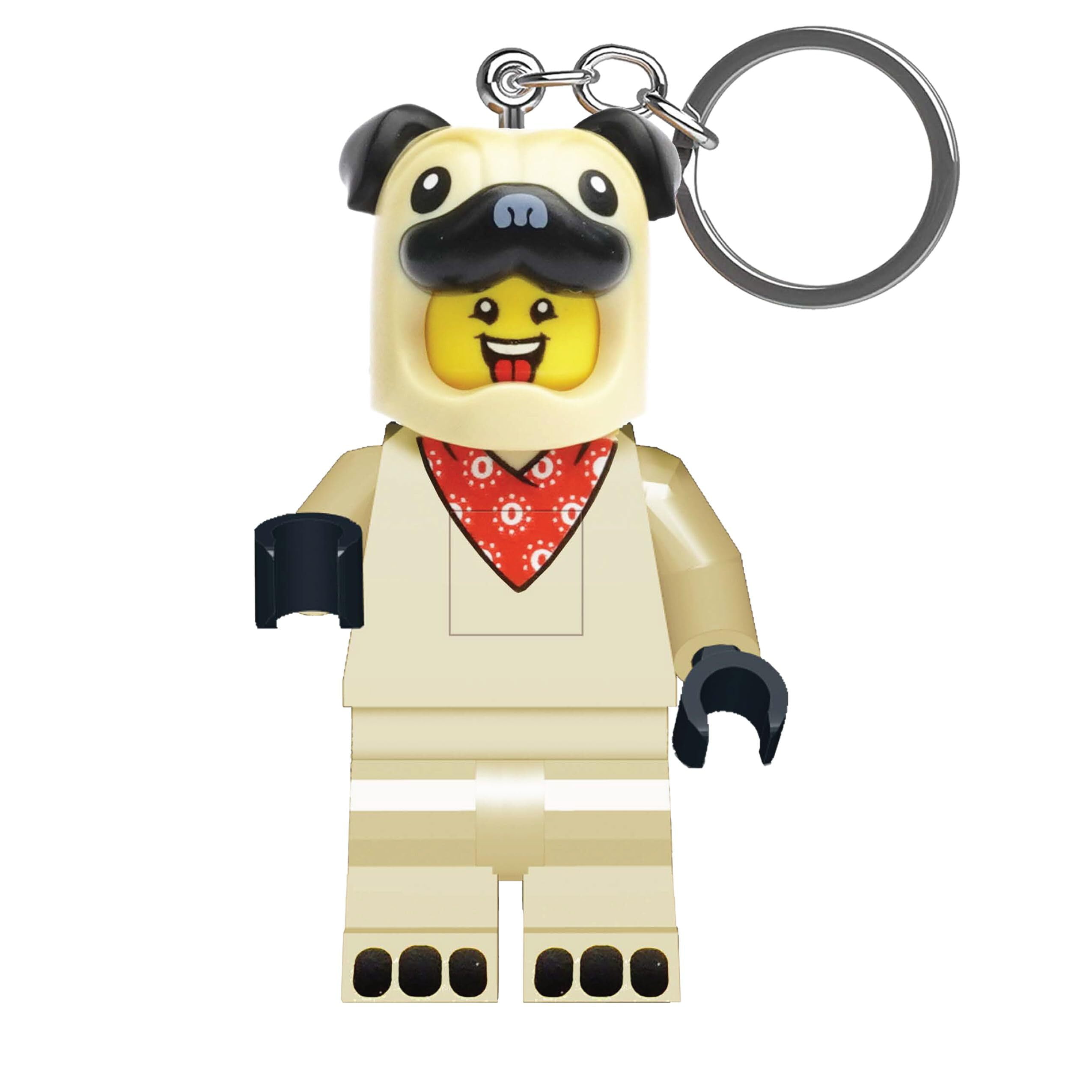 LEGO Minifigures Keychain Light - Pug - 3 Inch Tall Figure (KE213H ...