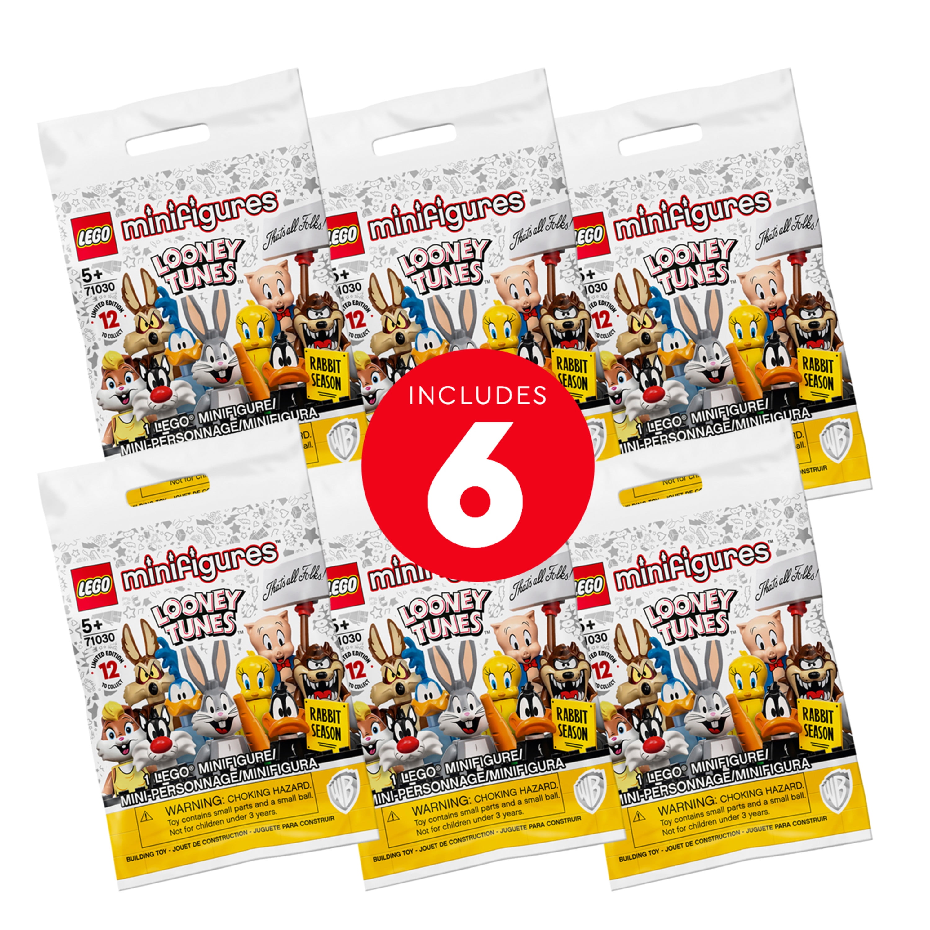 LEGO Minifigures Looney Tunes 71030 Cool Building Toy (6 pack ...