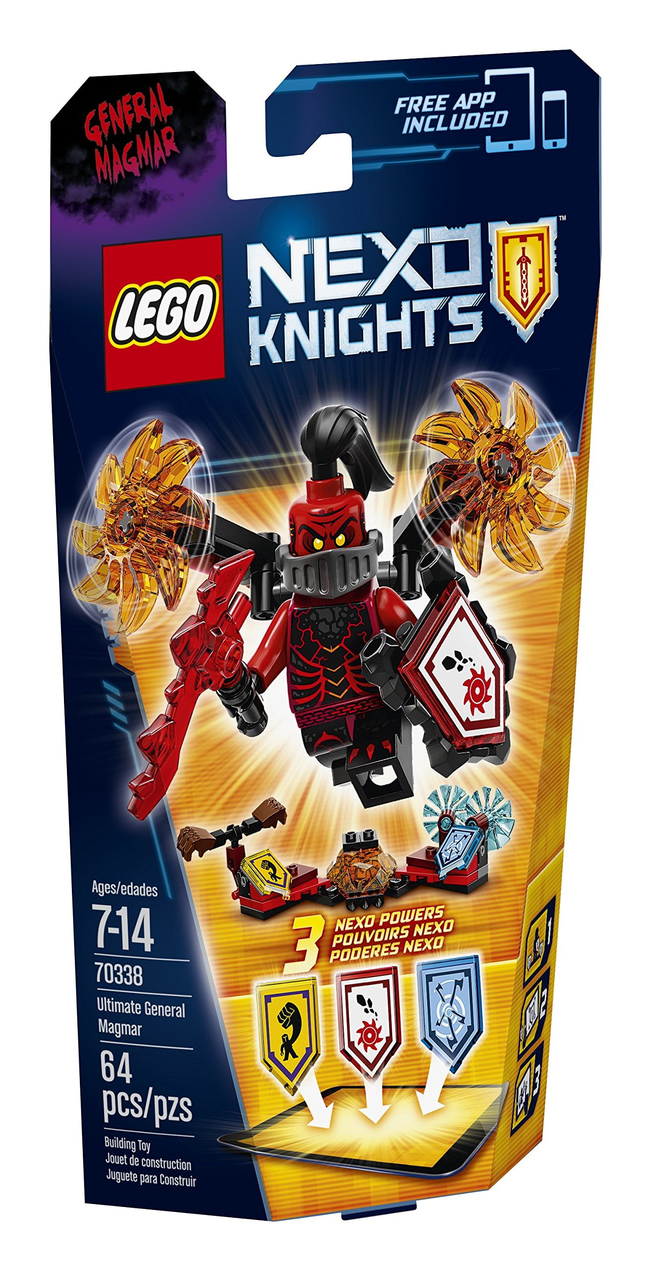 LEGO Nexo Knights 70338 Ultimate General Magmar Building Kit (64 Piece ...