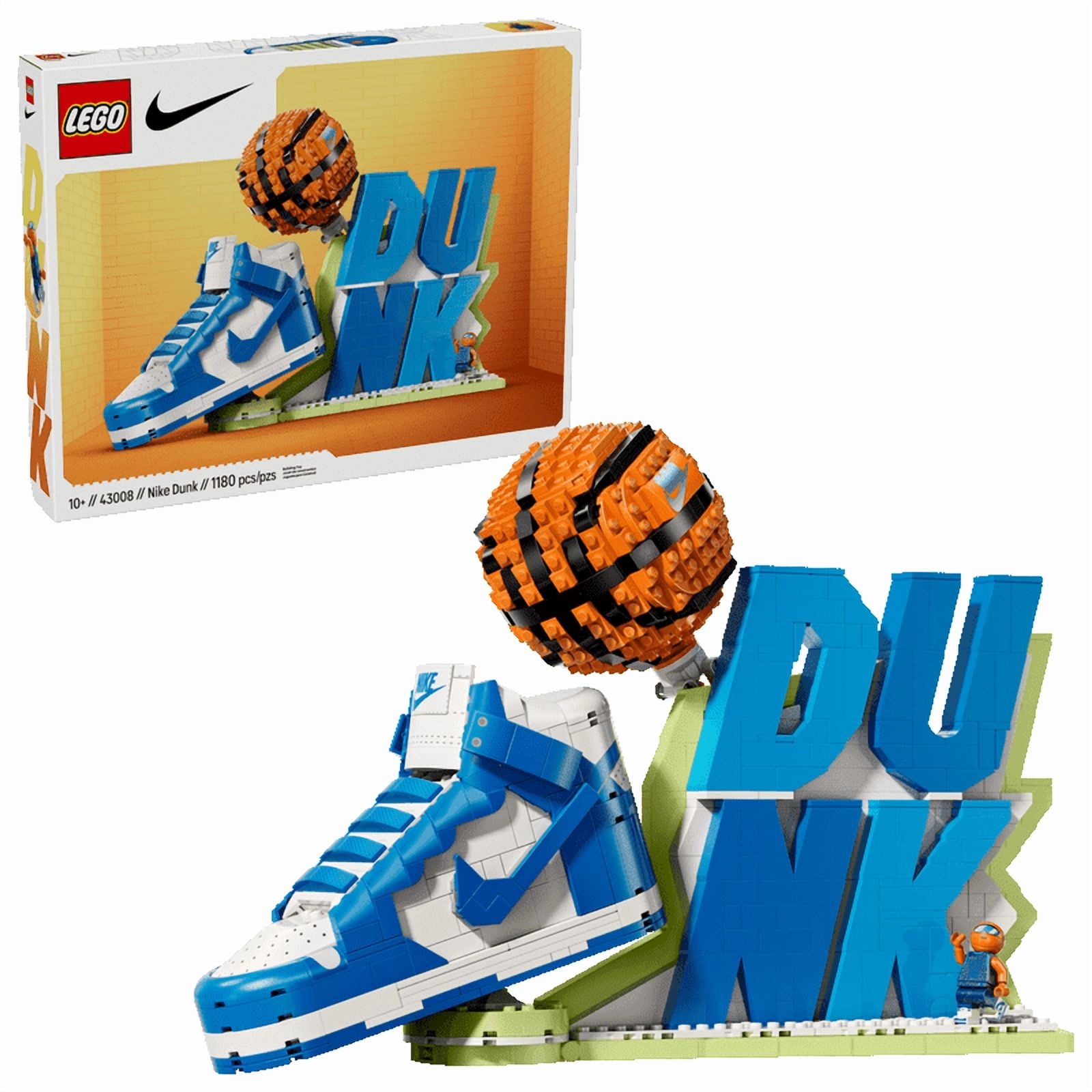 LEGO Nike Dunk Sneaker Building Set 43008 – Collectible Basketball Shoe ...