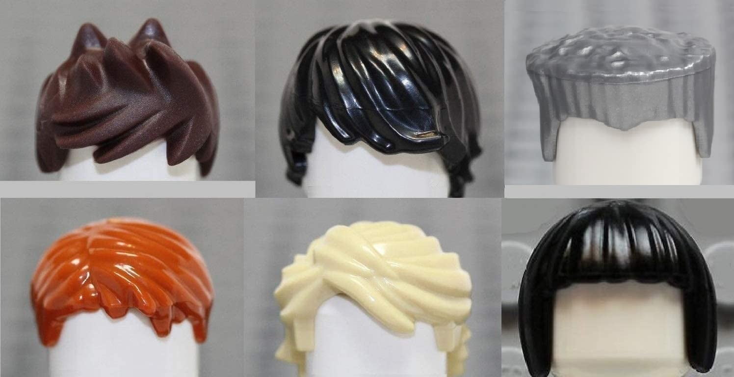 LEGO Ninjago Character Pack: Set of 6 Ninja Hair Pieces (Loose) - Lloyd ...
