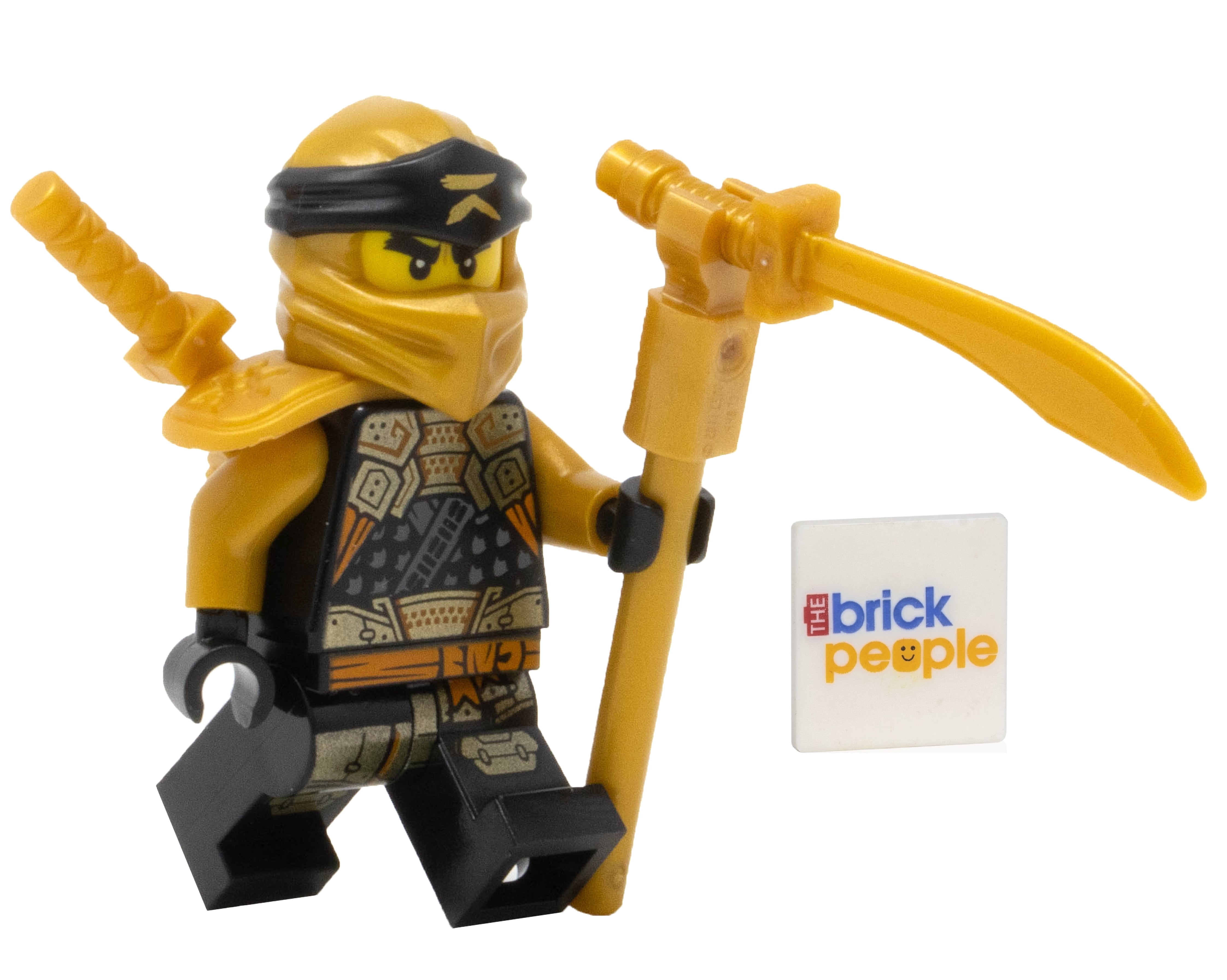 LEGO Ninjago: Cole Crystalized Minifigure with Dual Gold Weapons ...