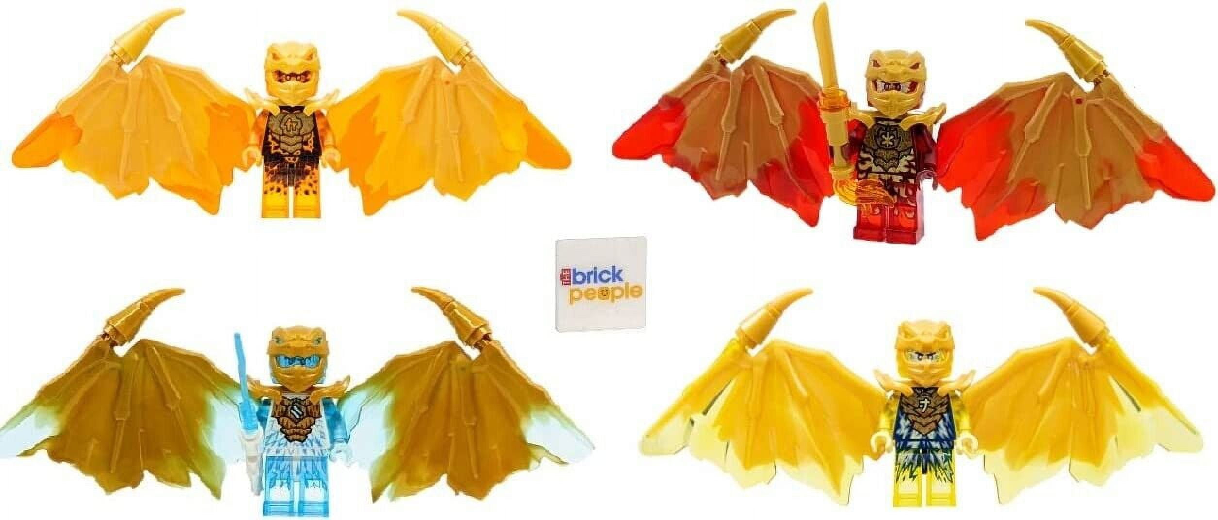 LEGO Ninjago Mini Figures Set: Golden Dragon, Ninja Characters Cole ...