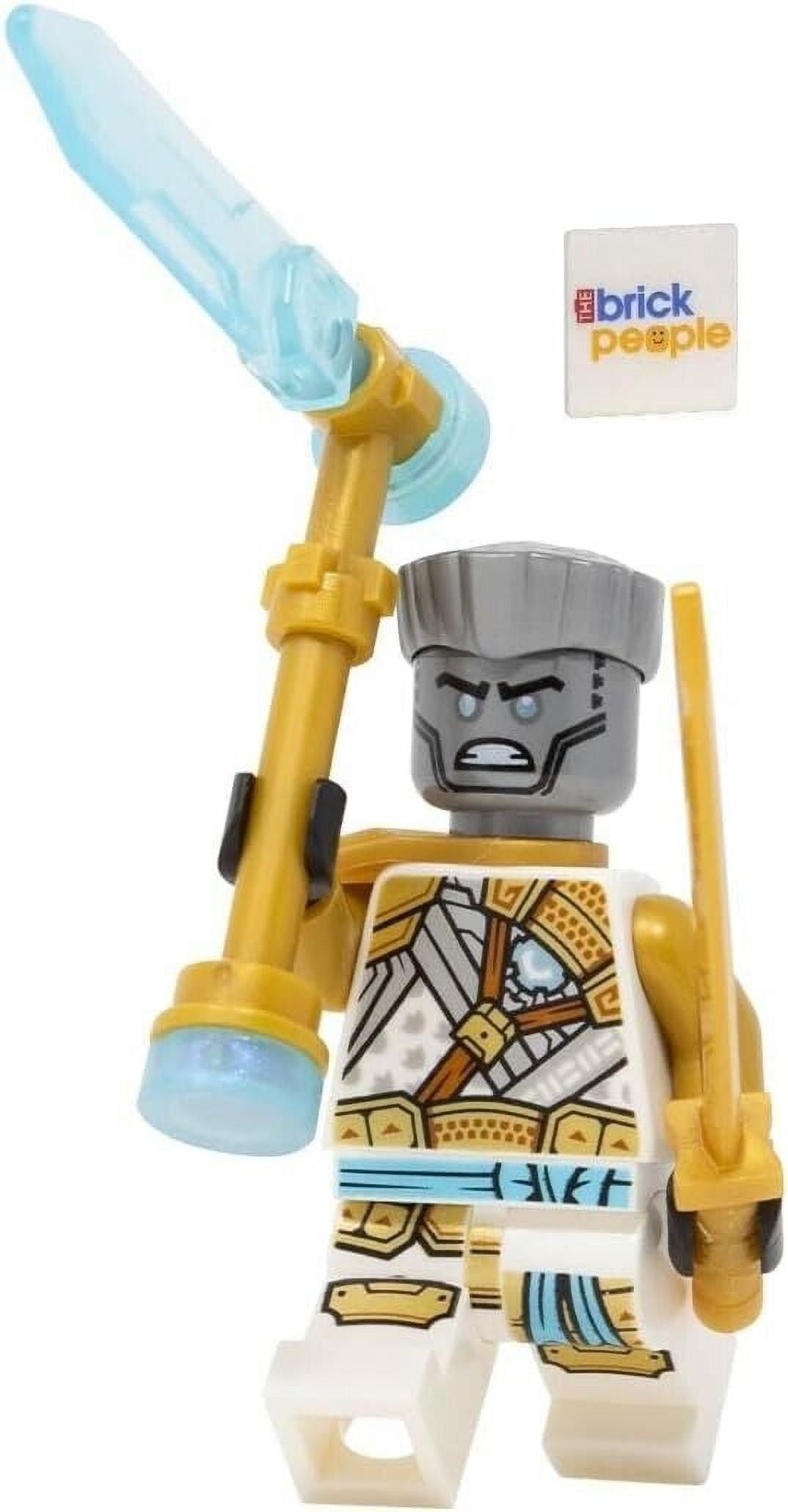 LEGO Ninjago Crystalized: Golden Zane Minfigure with Ice Weapon ...