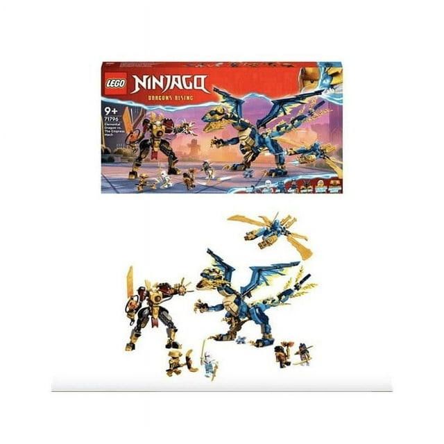 Lego Ninjago Battle Set: Element Dragon vs Empress Robot 71796 ...