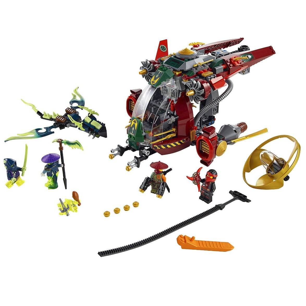 LEGO Ninjago Ronin R.E.X. Ninja Interlocking Block Building Set, 547 ...