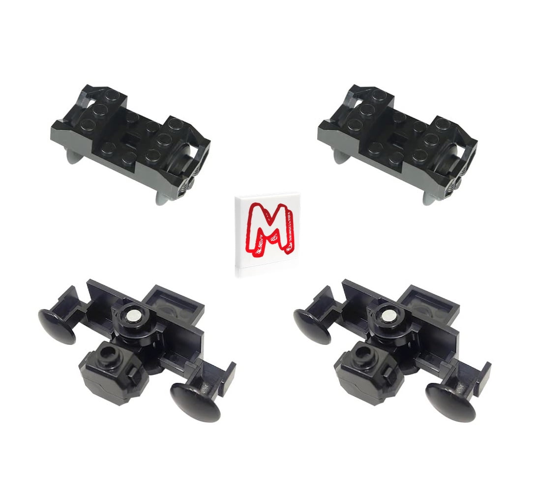 LEGO Parts, Bricks, and Pieces - Black Train Parts Combo Pack (2 X ...