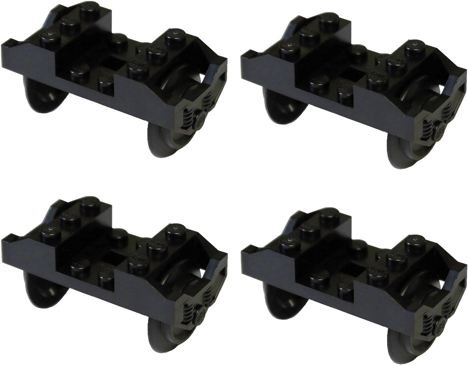 LEGO Parts and Pieces: Black Train Wheels for RC Trains x4 - Walmart.com