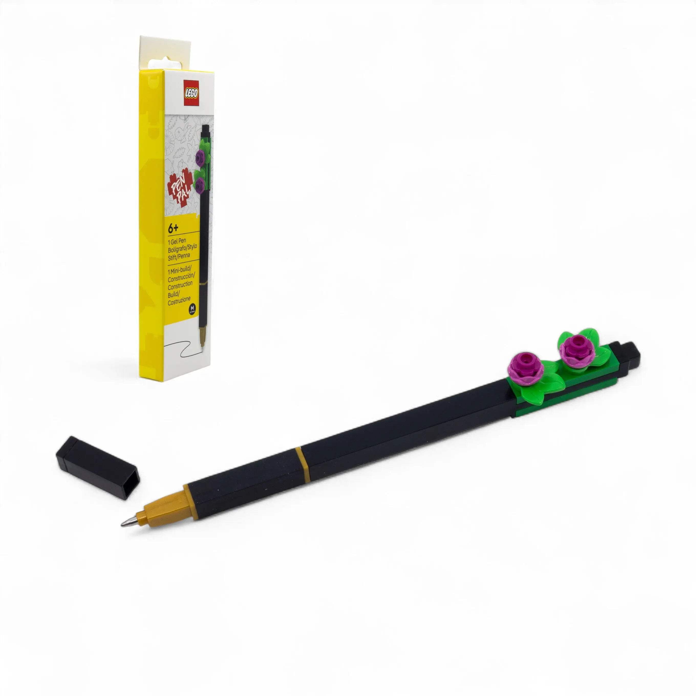LEGO Pen Pal Gel Pen with Building Toy - Botanical - Bright Purple ...