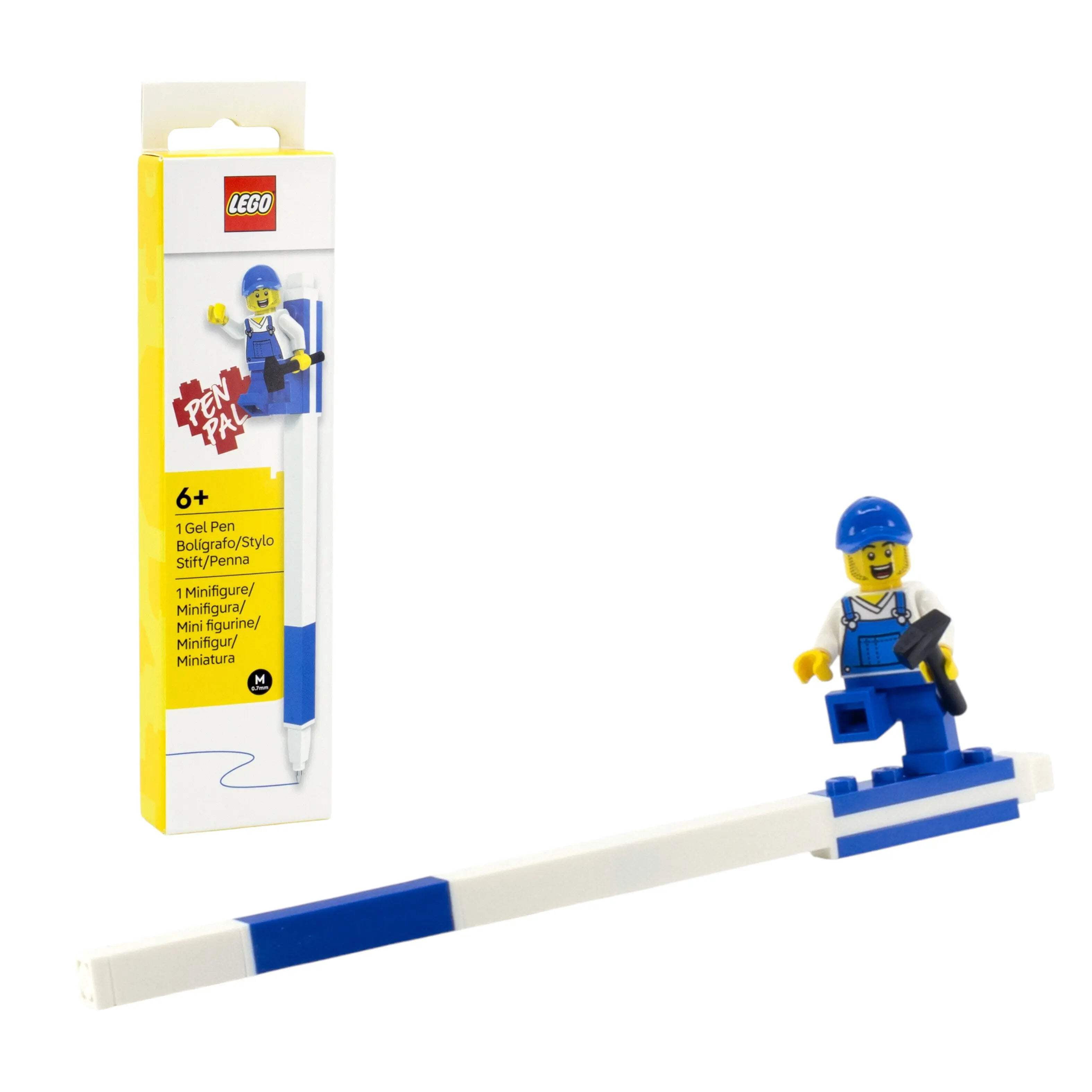 LEGO Pen Pal Gel Pen with Minifigure - Blue - Walmart.com