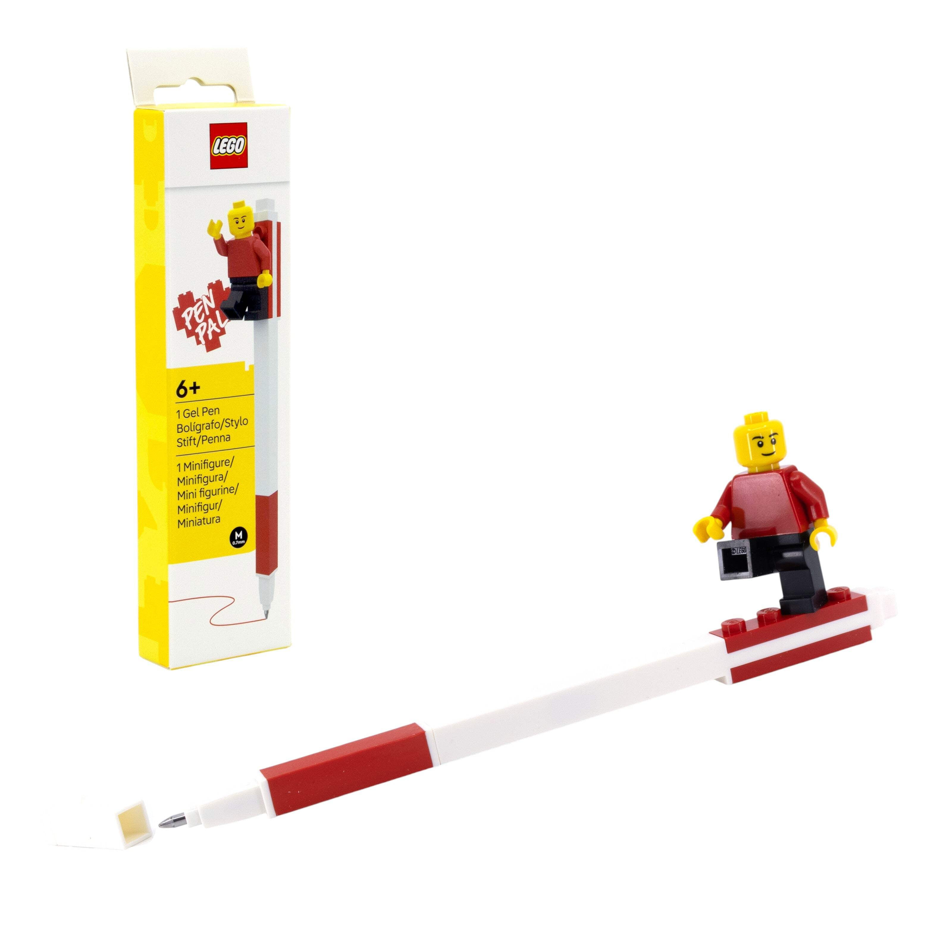 LEGO Pen Pal Gel Pen with Minifigure - Red - Walmart Business Supplies
