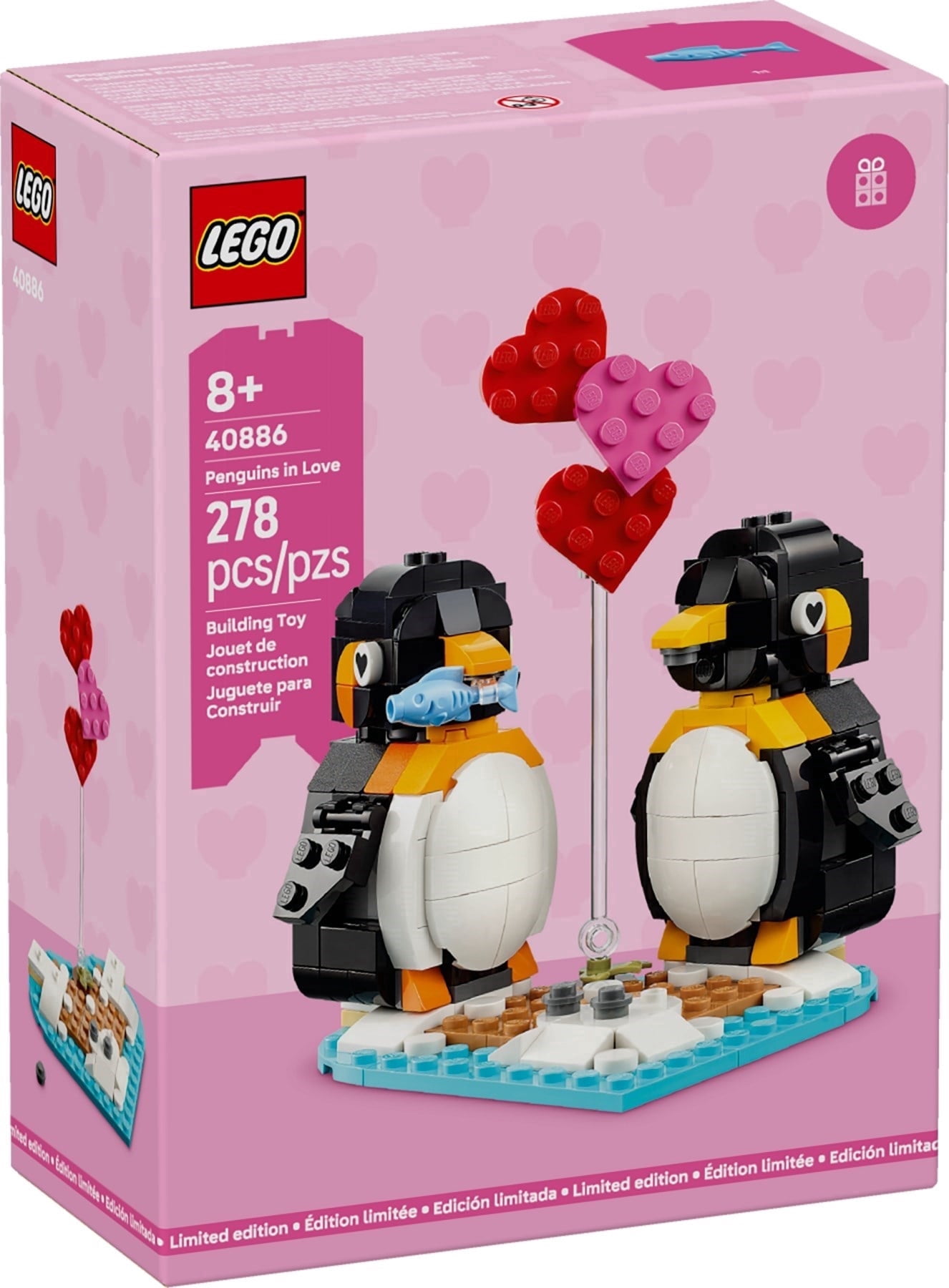 LEGO Penguins in Love Building Set – Cute Animal Display Model ...